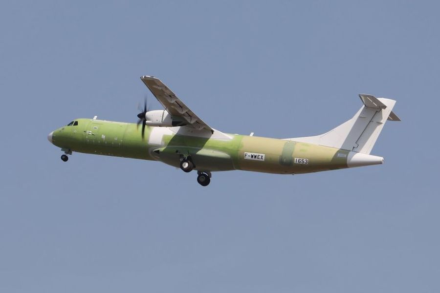 ATR 72-600F hebt zum Erstflug ab