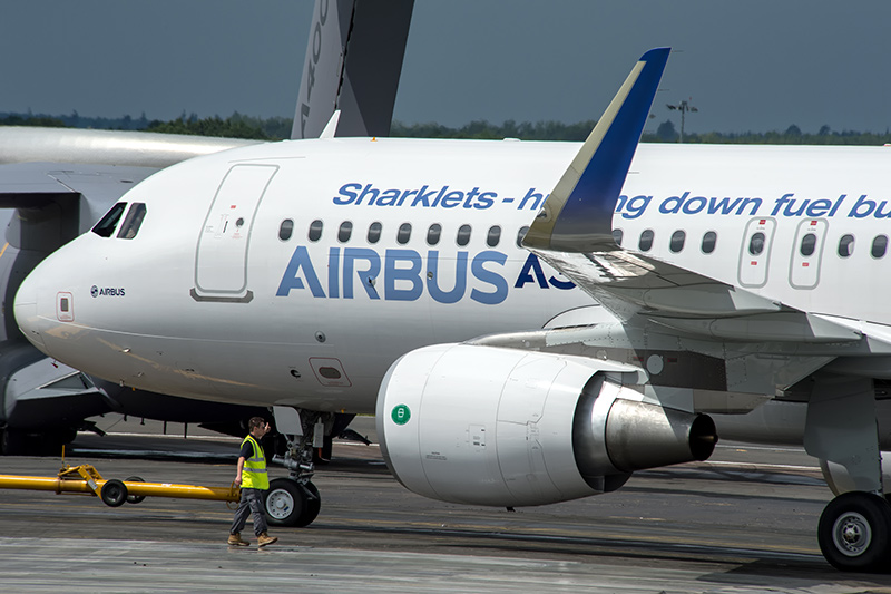 A320 mit Sharklets erstmals in Deutschland
