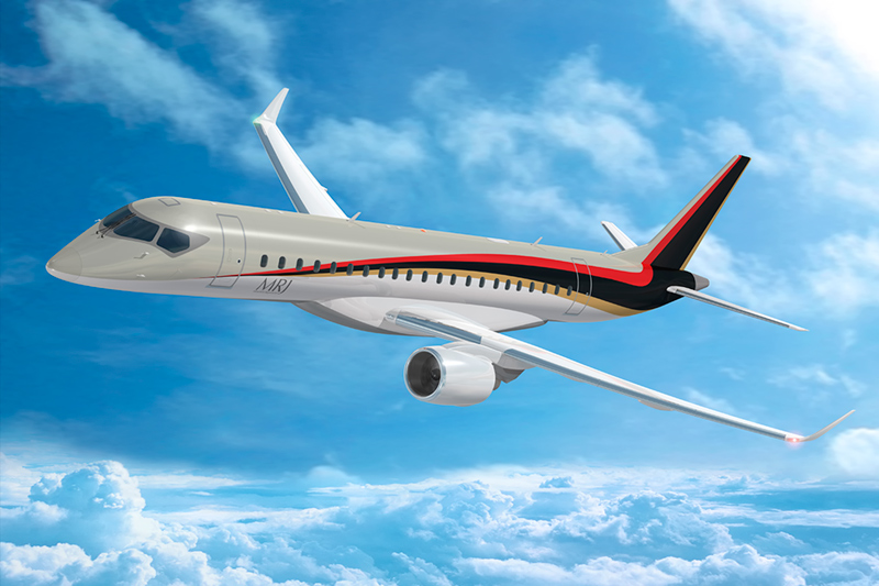 Erster MRJ-Prototyp in den Vereinigten Staaten