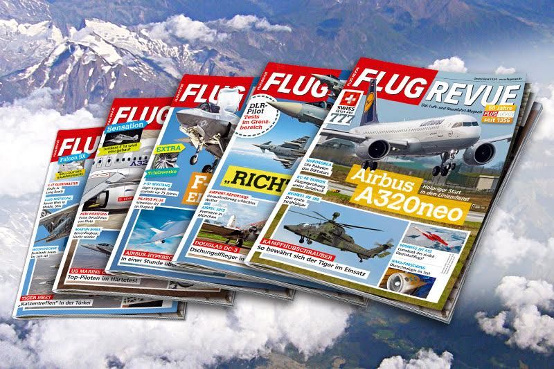 Fünf Mal FLUG REVUE lesen